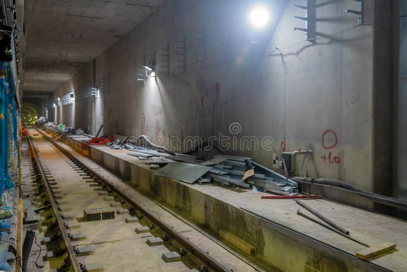 Subway Station Construction Site, in Tel-Aviv Editorial Image - Image ...