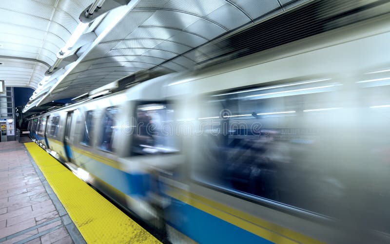Subway Station Interior, Boston, MA Stock Image - Image of tourism ...