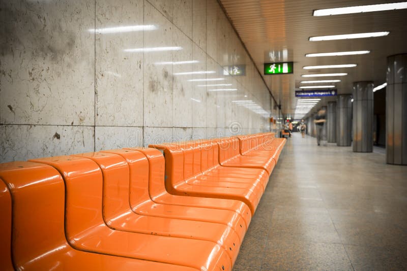 Subway station interior stock image. Image of track, public - 42058785