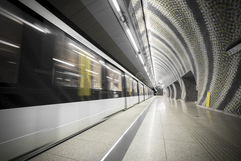 Subway station interior stock image. Image of downtown - 42058627