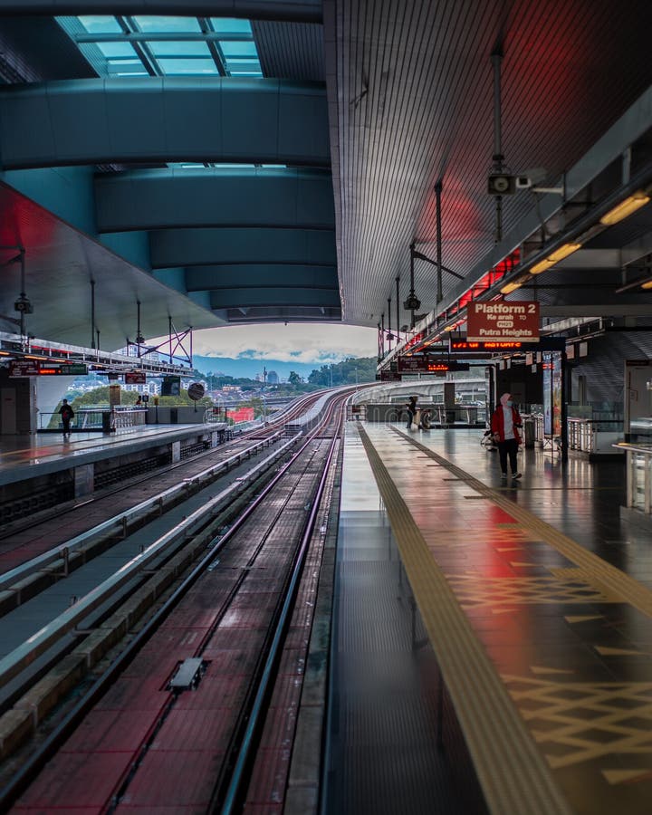 Subway Station Lrt Ioi Puchong Editorial Stock Image - Image of train ...