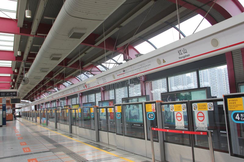 Subway station in SHENZHEN editorial stock photo. Image of strong ...