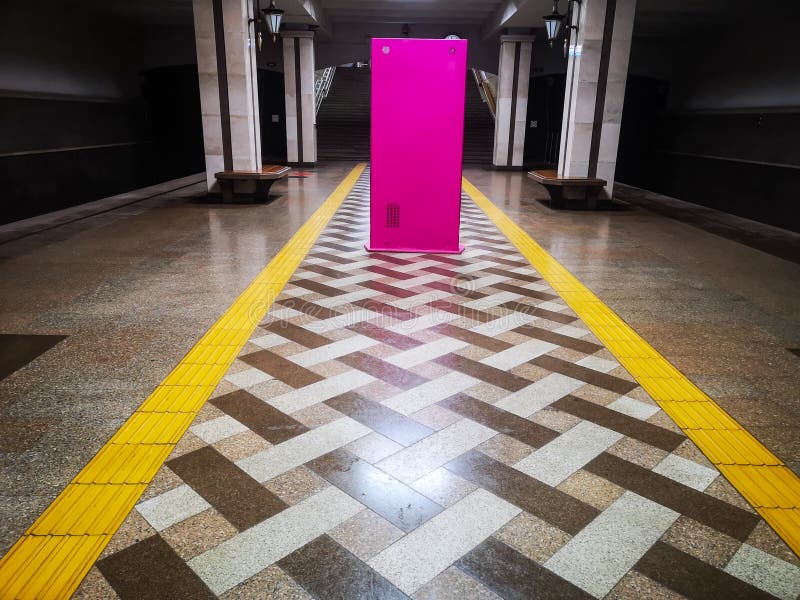 Subway Terminal at Metro Station Stock Image - Image of life, railroad ...