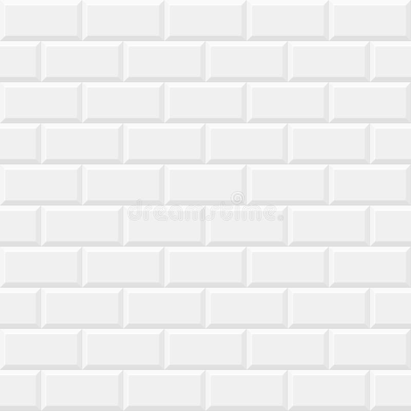 Subway Tile Seamless Pattern White Kitchen Ceramic Stock Vector ...