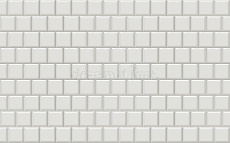 Subway Tiles Horizontal White Background Metro Brick Decor Seamless ...