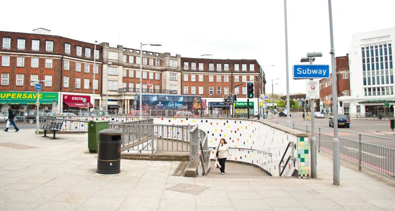 Subway To Hendon Central Station Editorial Photo - Image of stone ...