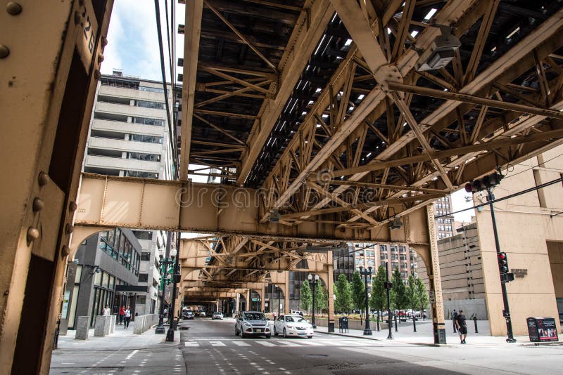 Subway Tracks of the Loop Line in Chicago Editorial Photography - Image ...