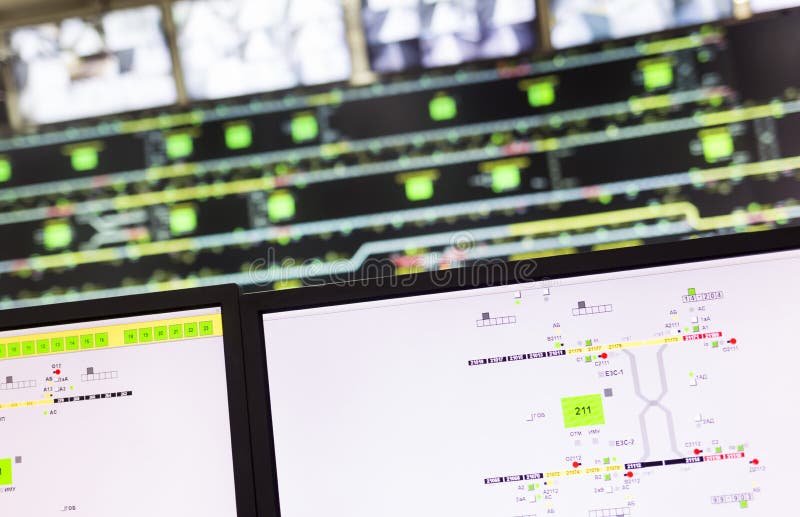 Subway Traffic Control Center Stock Photo - Image of traffic ...