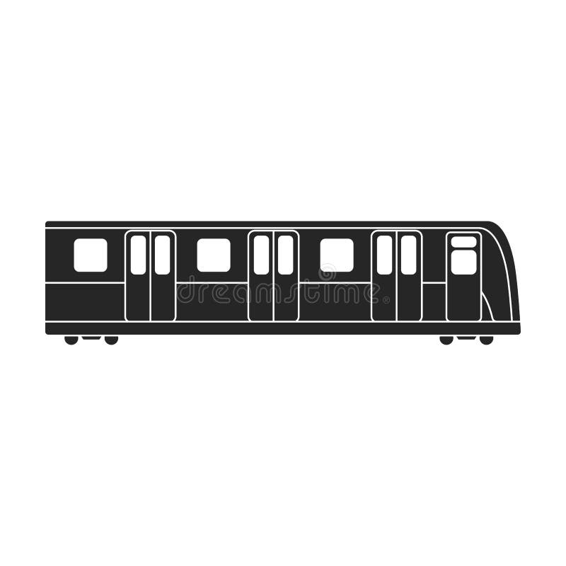 Subway Train Black Vector Icon.Black Vector Illustration Cargo ...
