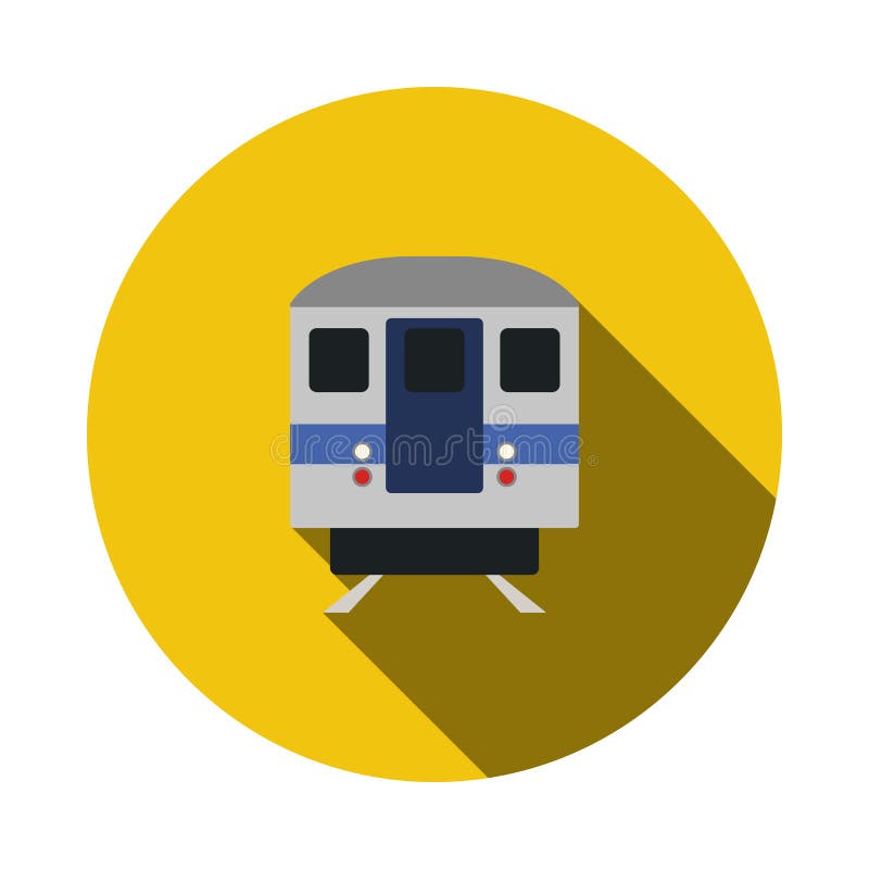 Subway Train Icon stock vector. Illustration of background - 253532668