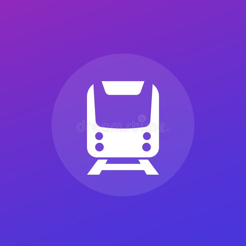 Subway Train Icon, Metro Vector Stock Vector - Illustration of ...