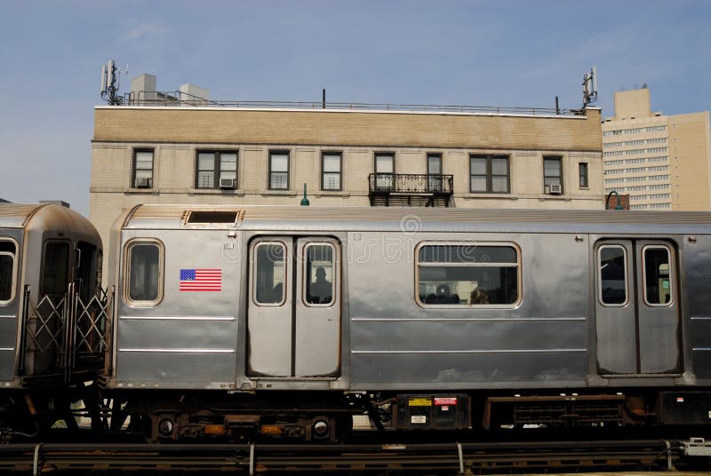 Subway Train in New York City Editorial Stock Image - Image of metro ...
