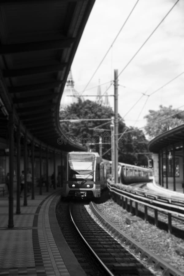 Subway approaching stock image. Image of station, railroad - 2098945