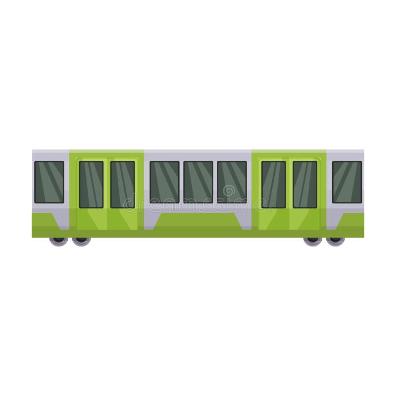 Subway Train Vector Icon.Cartoon Vector Icon Isolated on White ...
