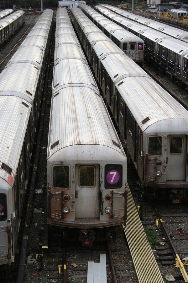 Subway trains stock photo. Image of steel, america, metal - 1440536