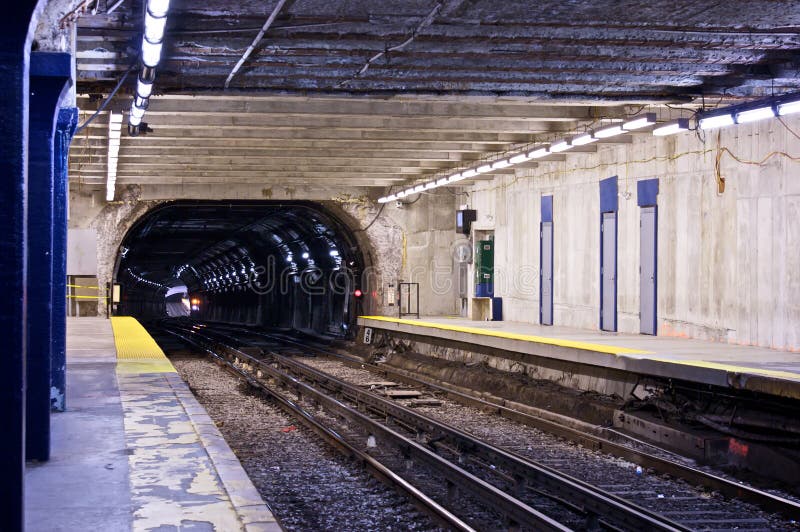 Subway tunnel stock image. Image of mbta, transit, stop - 6818045