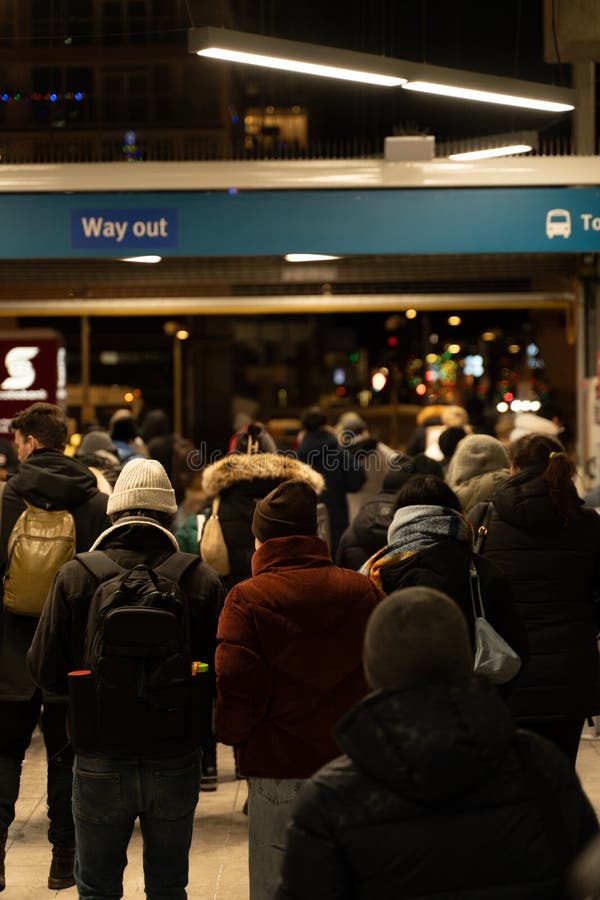 Subway in Vancouver editorial stock photo. Image of life - 264922458