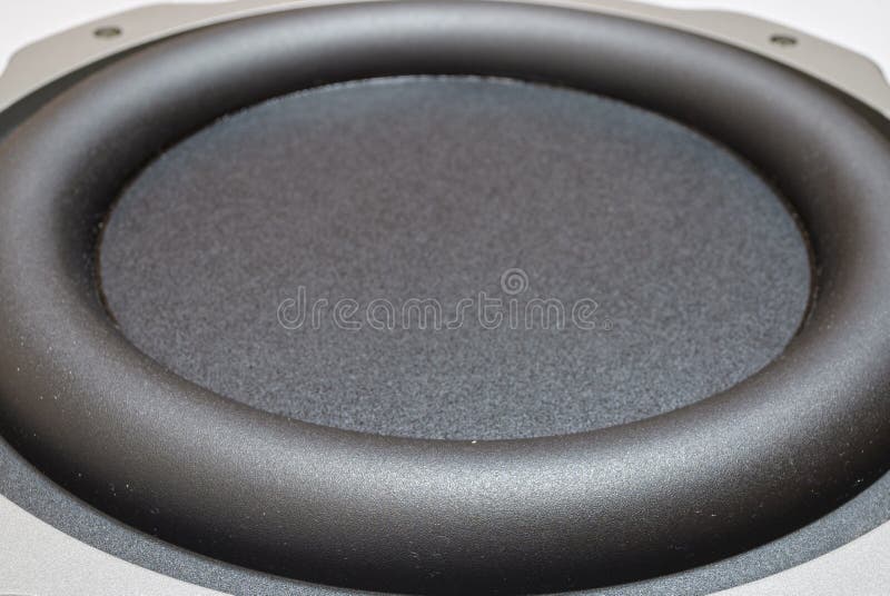 Subwoofer close-up stock photo. Image of mono, circle - 48387838