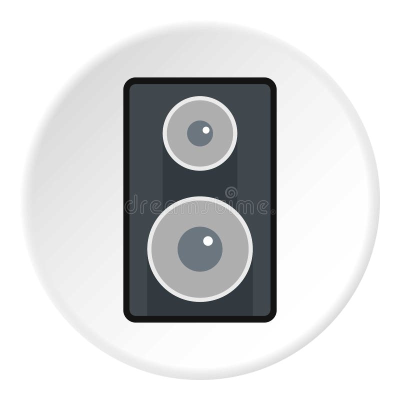 Subwoofer icon digital red stock vector. Illustration of loud - 99394659