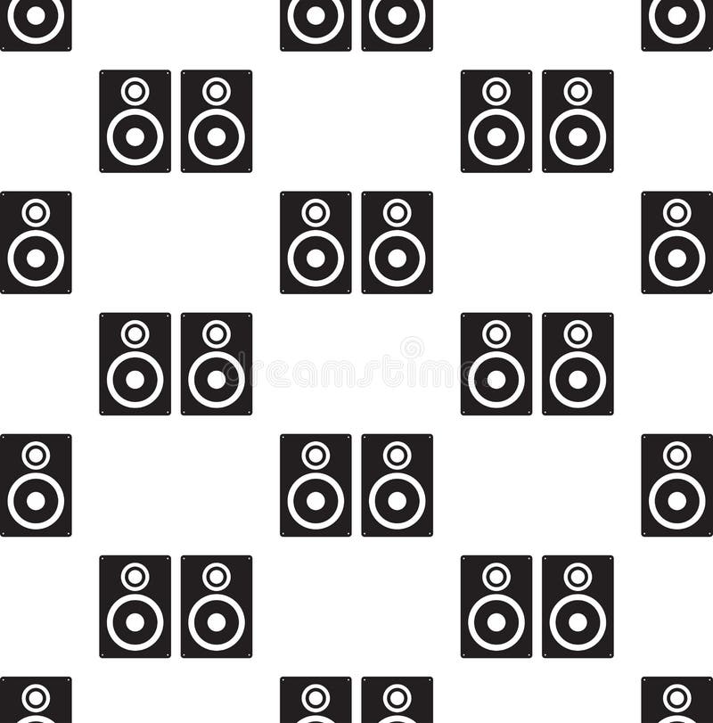 Subwoofer Icon Vector Illustration. Loudspeaker Box Flat Sign Stock ...