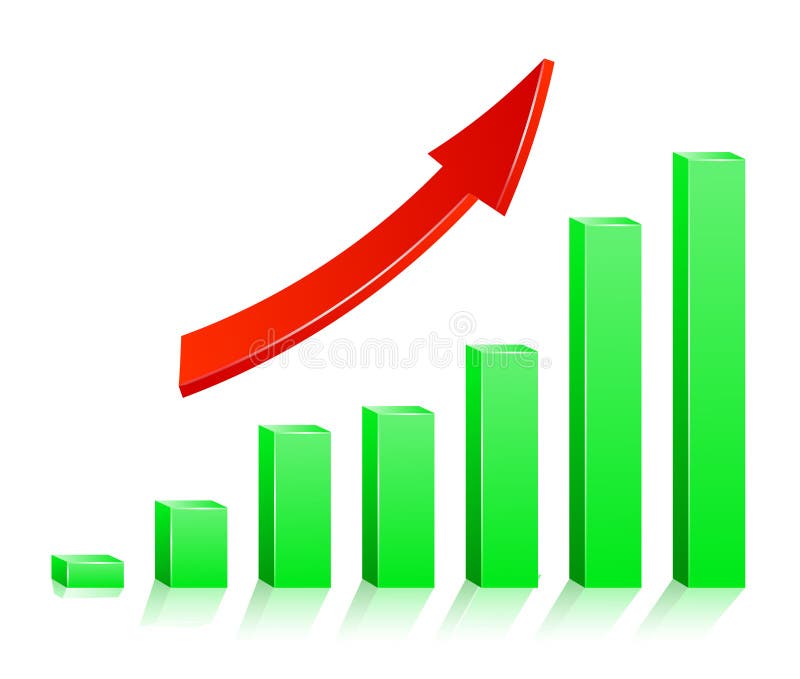 Barres De Stat Et Flèche En Baisse Montrant Une évolution à La Baisse ...