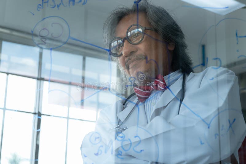 Succeed of Professor Writing Science Formula on Whiteboard Stock Photo ...