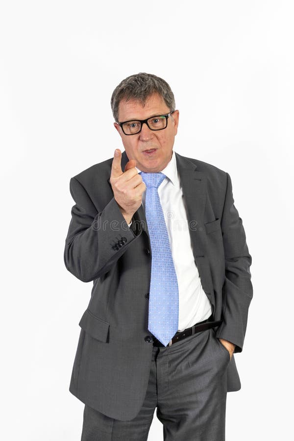 Smart Succesful Business Man With Red Tie And Black Suit Stock Image ...