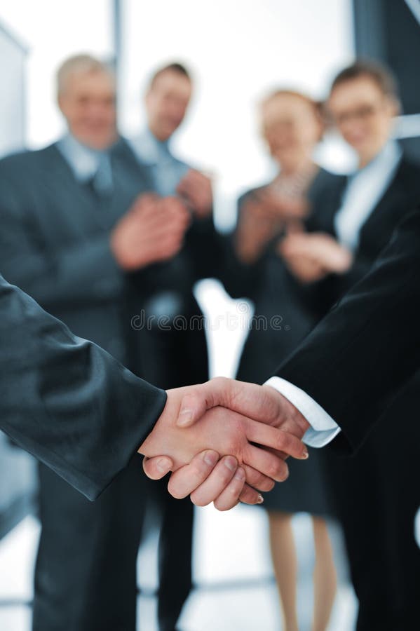 Leader and His Employees Hands in Unity Stock Image - Image of multi ...