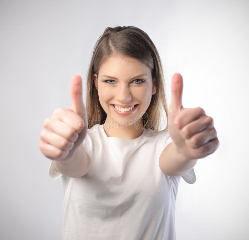 Success stock photo. Image of portrait, hand, young, success - 18251366