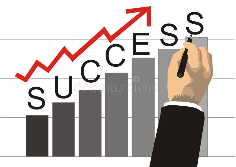 Success stock vector. Illustration of poster, economic - 9428943