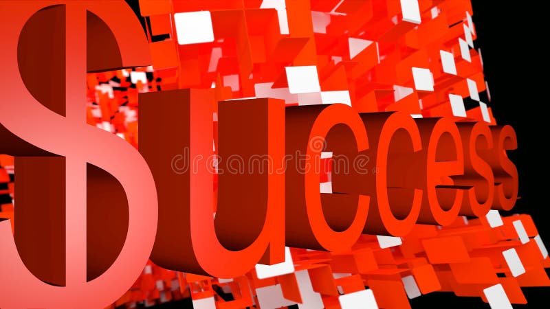 Success on Abstract Background Stock Illustration - Illustration of ...