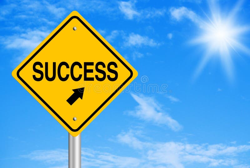 Success Road To Successful Business Stock Illustration - Illustration ...