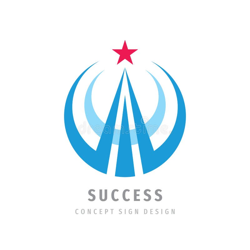 Success - Abstract Vector Logo. Design Elements with Star Logo Sign ...