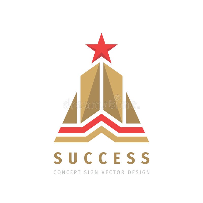 Success - Abstract Vector Logo. Design Elements with Star Sign ...