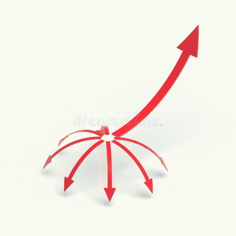 Success arrow stock illustration. Illustration of presentation - 11043090
