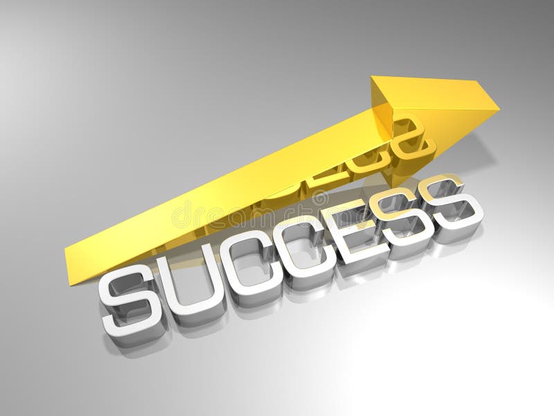 Success arrow stock illustration. Illustration of mirror - 6268977