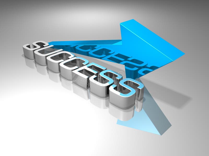 Success arrow stock illustration. Illustration of reflecting - 6269108