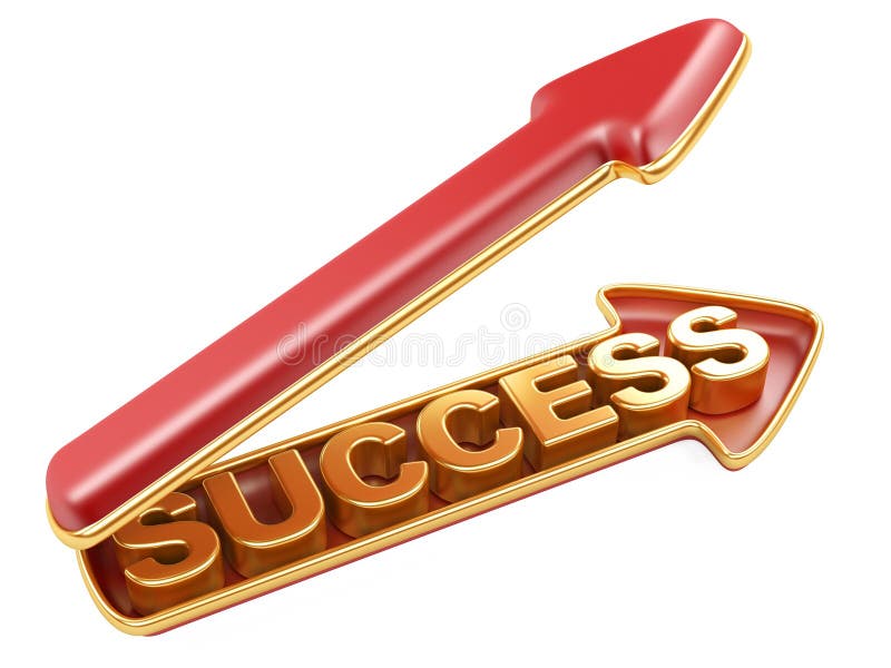 Success arrow stock illustration. Illustration of growth - 34732169
