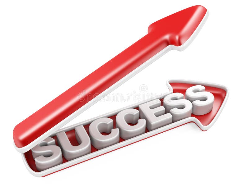 Success arrow stock illustration. Illustration of forward - 34808772