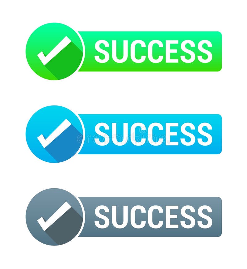Success Banner Vector stock vector. Illustration of vector - 198329872