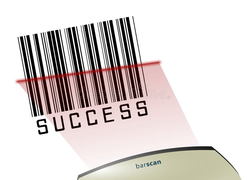 Barcode Success stock illustration. Illustration of bars - 18025683