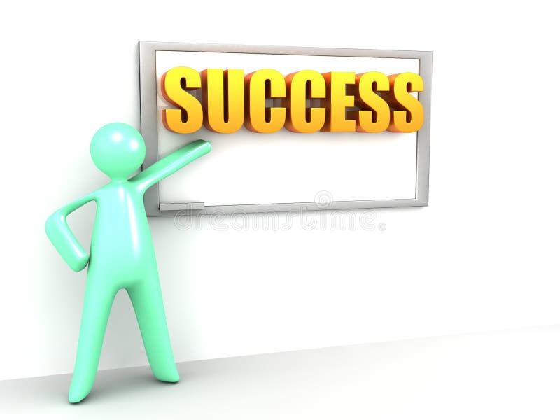Success on the Board stock illustration. Illustration of market - 26372652