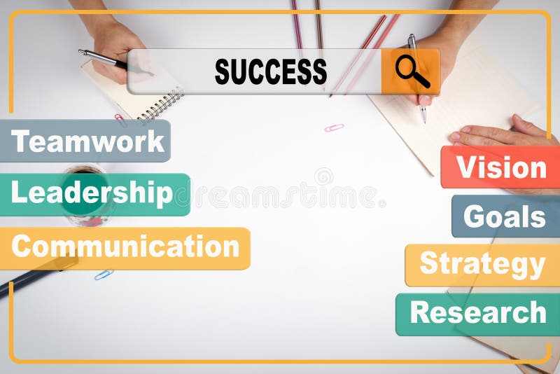 Success Business Concept. the Meeting at the White Office Table Stock ...