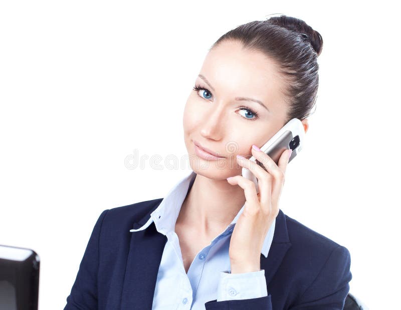 Success Business Woman Talking on the Phone Stock Image - Image of ...