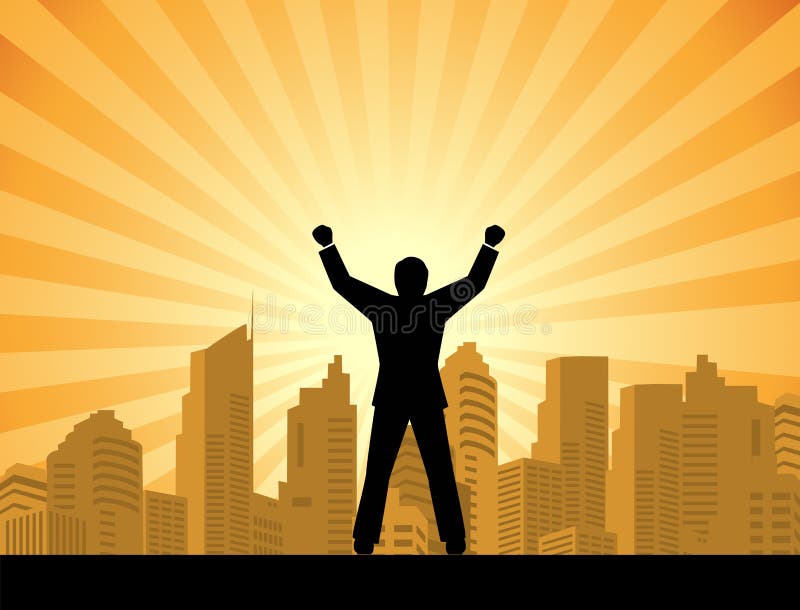 Road to Success stock illustration. Illustration of businesspeople ...