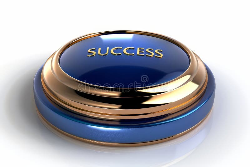 Success Button with Text Success on White Background, Ideal for Tech ...