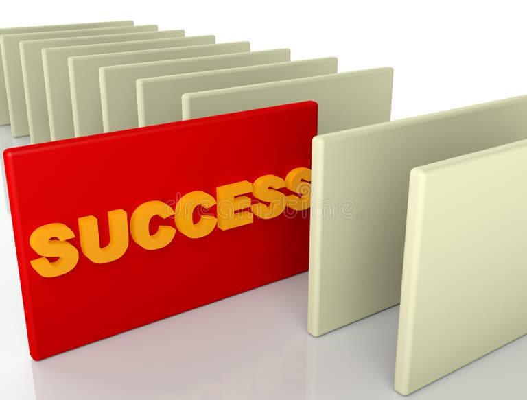 Success Card stock illustration. Illustration of marketing - 19530025
