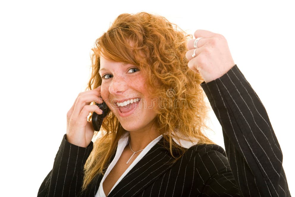 Success with cell phone stock photo. Image of beauty - 10440094