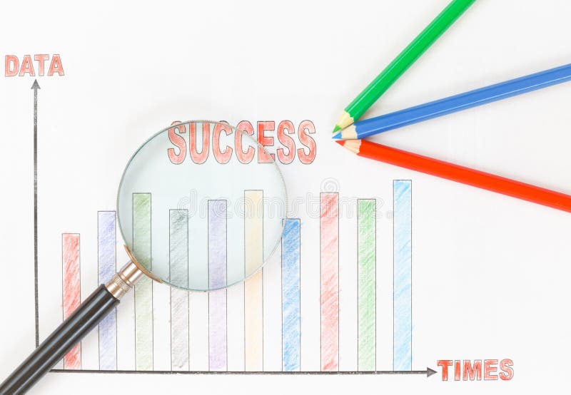 Success chart for business stock image. Image of diagram - 32280679