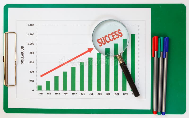 Success chart for business stock photo. Image of finance - 32281014